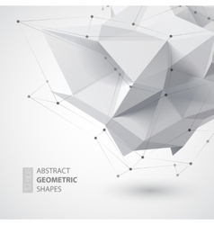 Low polygon geometry shape Royalty Free Vector Image