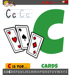 Learning to write words flashcard three letters Vector Image