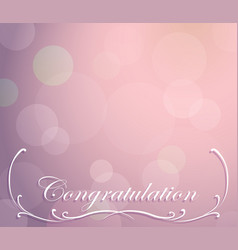 Congratulations card template with colorful Vector Image