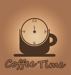 Coffee time Royalty Free Vector Image - VectorStock