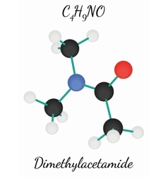 Morpholine C4H9NO molecule Royalty Free Vector Image