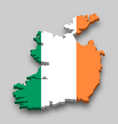 Map with national flag Royalty Free Vector Image