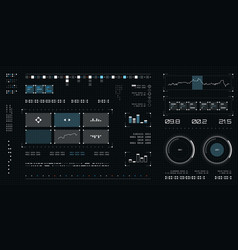 Futuristic interface hud design infographic Vector Image
