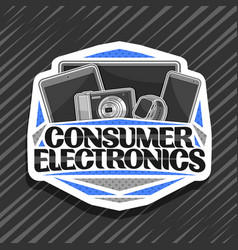 Logo for electronics store Royalty Free Vector Image