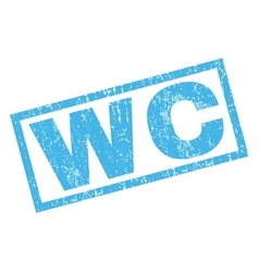 Wc rubber stamp Royalty Free Vector Image - VectorStock