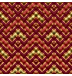 Seamless wool knitted pattern Royalty Free Vector Image