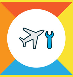 Aircraft maintenance icon line symbol premium Vector Image
