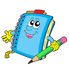 Pencil Cartoon Workbook Vector Images (46)