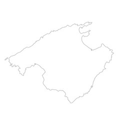 Map mallorca Royalty Free Vector Image - VectorStock