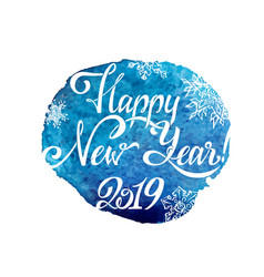 Happy new year 2019 greeting card design Vector Image