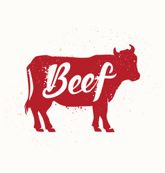 Black angus beef Royalty Free Vector Image - VectorStock