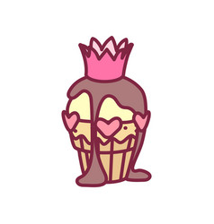 Queen bakery logo design symbol Royalty Free Vector Image