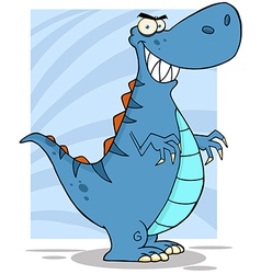 Angry Blue Dinosaur Royalty Free Vector Image - VectorStock