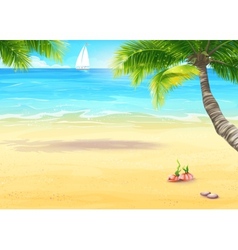 Abstract background with palm trees Royalty Free Vector