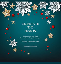 Winter holiday christmas blue design Royalty Free Vector