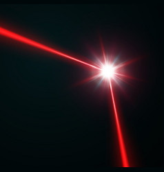 Red laser beam Royalty Free Vector Image - VectorStock