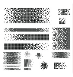 Dissolved filled square Royalty Free Vector Image