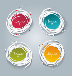 Colorful text box templates Royalty Free Vector Image