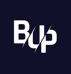 Monogram letters initial logo design bbg Vector Image