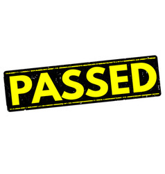 Passed stamp Royalty Free Vector Image - VectorStock