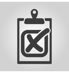 Checklist icon clipboard and failed task Vector Image