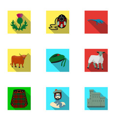 National symbols of scotland scottish attractions Vector Image