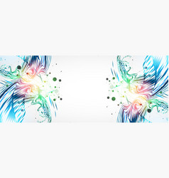 Abstract particle vortex with plexus effect Vector Image