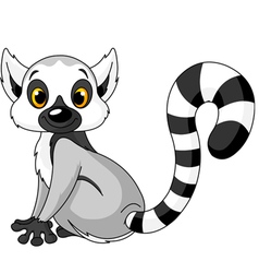 Cartoon Lemur Royalty Free Vector Image Vectorstock