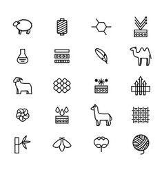 Symbols of fabric feature seamless pattern Vector Image