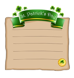 An empty frame for st patricks day Royalty Free Vector Image