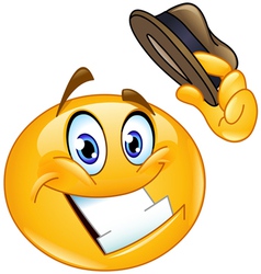 Ta da emoticon Royalty Free Vector Image - VectorStock