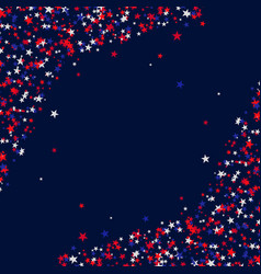 Red blue and white stars for holiday Royalty Free Vector
