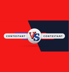 Versus screen design in neon style neon banner Vector Image