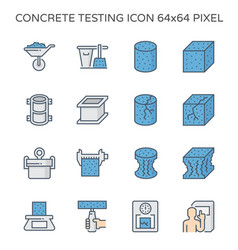 Concrete testing icon Royalty Free Vector Image