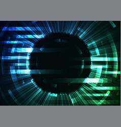 Blue circle digital abstract layer background Vector Image