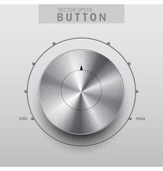 Fader and volume knob Royalty Free Vector Image