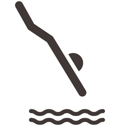 Diving icon Royalty Free Vector Image - VectorStock
