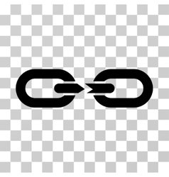 Break chain link icon Royalty Free Vector Image