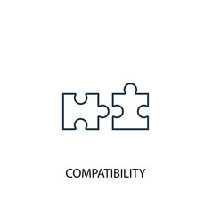 Compatibility icon simple element Royalty Free Vector Image