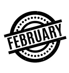 February rubber stamp Royalty Free Vector Image
