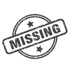 Missing stamp Royalty Free Vector Image - VectorStock