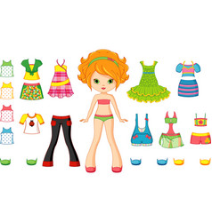 Paper doll Royalty Free Vector Image - VectorStock
