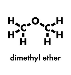 Dimethyl ether methoxymethane dme molecule Vector Image