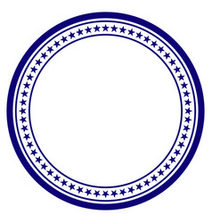 Star circle frame template Royalty Free Vector Image