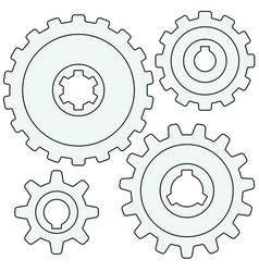 Gear wheel pattern Royalty Free Vector Image - VectorStock