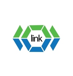Logo link Royalty Free Vector Image - VectorStock