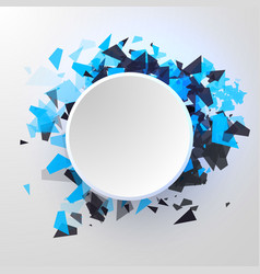Shatter design element the cloud of the Royalty Free Vector