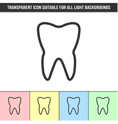 Healthy tooth hand drawn outline doodle icon Vector Image