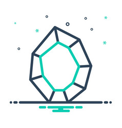 Obsidian stone logo Royalty Free Vector Image - VectorStock