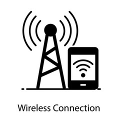 Wireless connection Royalty Free Vector Image - VectorStock